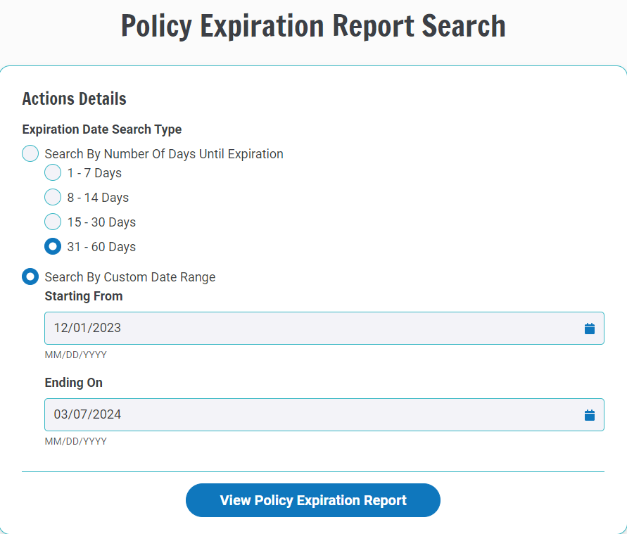 Policy expiration report helps insurers manage filing deadlines | Tyler Insurance Filings